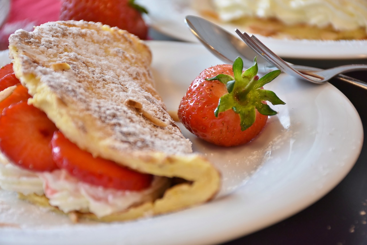 Summer Splurge -Pancakes and Ice Cream with Strawberries-Brekky for ...